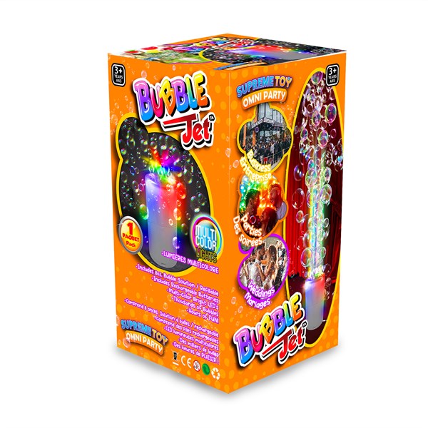 Multi-Color Flashing LED Bubble Jet Machine
