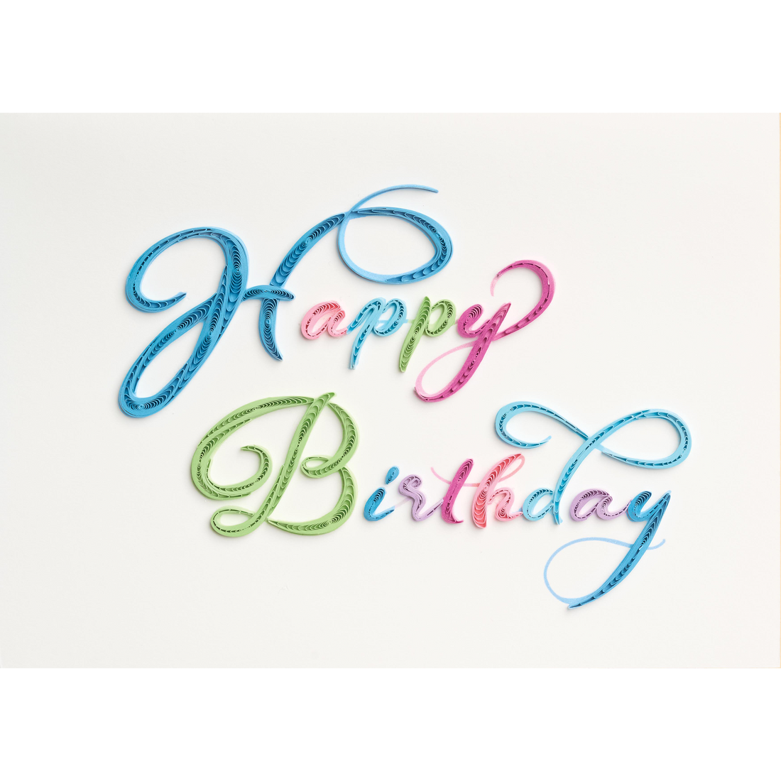 Design Design Handcrafted Birthday Card – Vibrant Birthday Wishes – 1