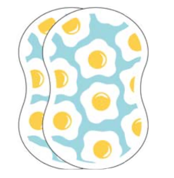 Ritz Toss Pop Up Sponges – Fried Egg – 2 Pack