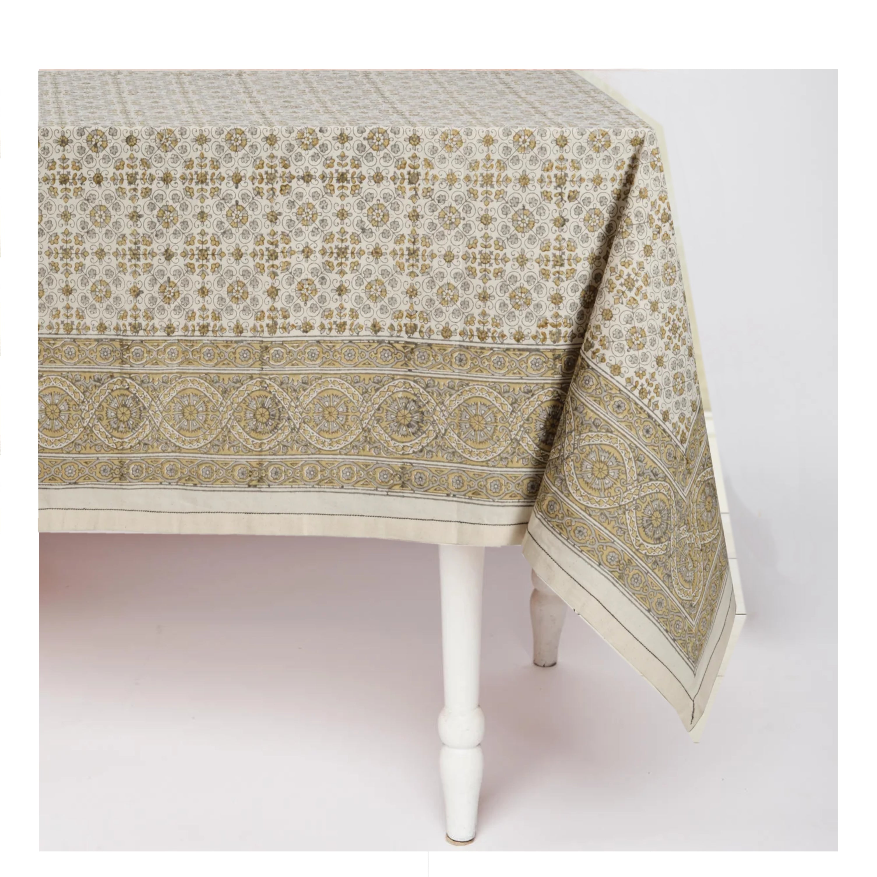 Sustainable Threads 100% Cotton Tablecloth – Lily – 90" x 60" – S ...