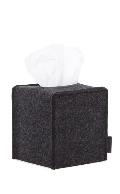 Graf Lantz Small Felt Tissue Box Cover – Charcoal – S. Feldman Housewares