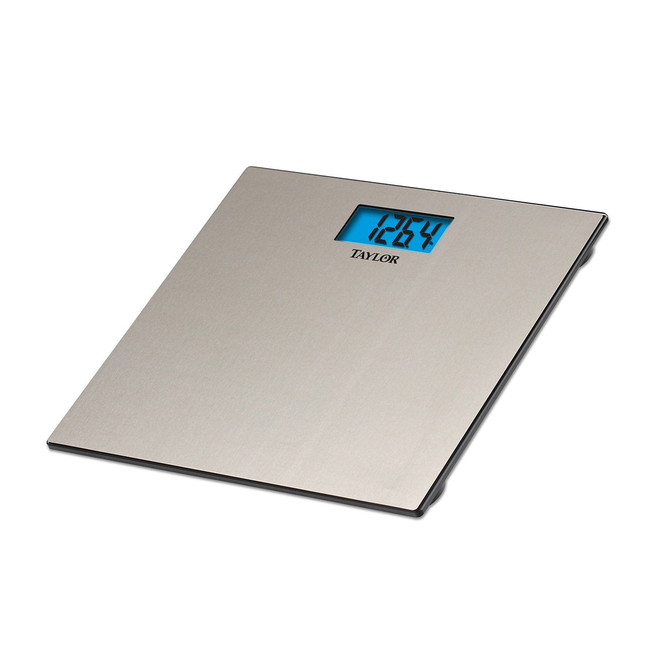 Digital Step-On Bath Scale – Textured Stainless