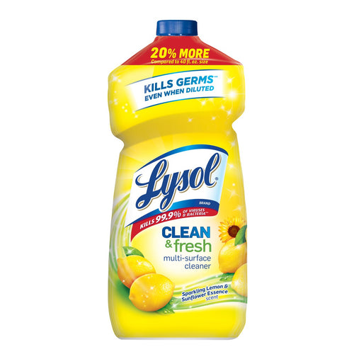 Lysol Clean & Fresh Multi-Surface Cleaner, Clean & Fresh Lemon, 40 oz ...