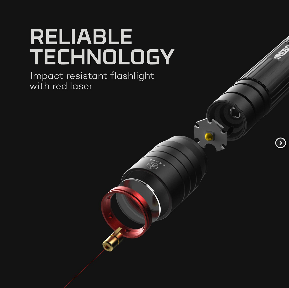 CSI LED 250 Lumen Laser Magnetic Flashlight - BLACK – S. Feldman Housewares