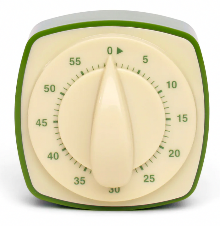 Kikkerland Retro Kitchen Timer – Assorted Colors – Sold Individually